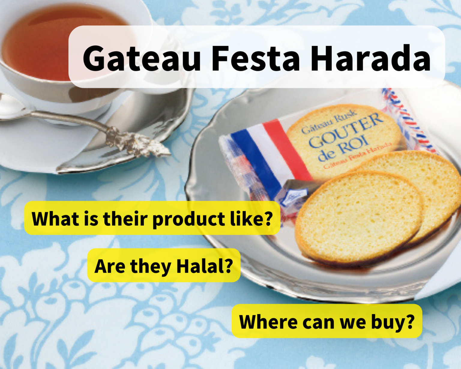 Crispy Halal sugar rusk from Gateau Festa Harada, perfect souvenir for ...