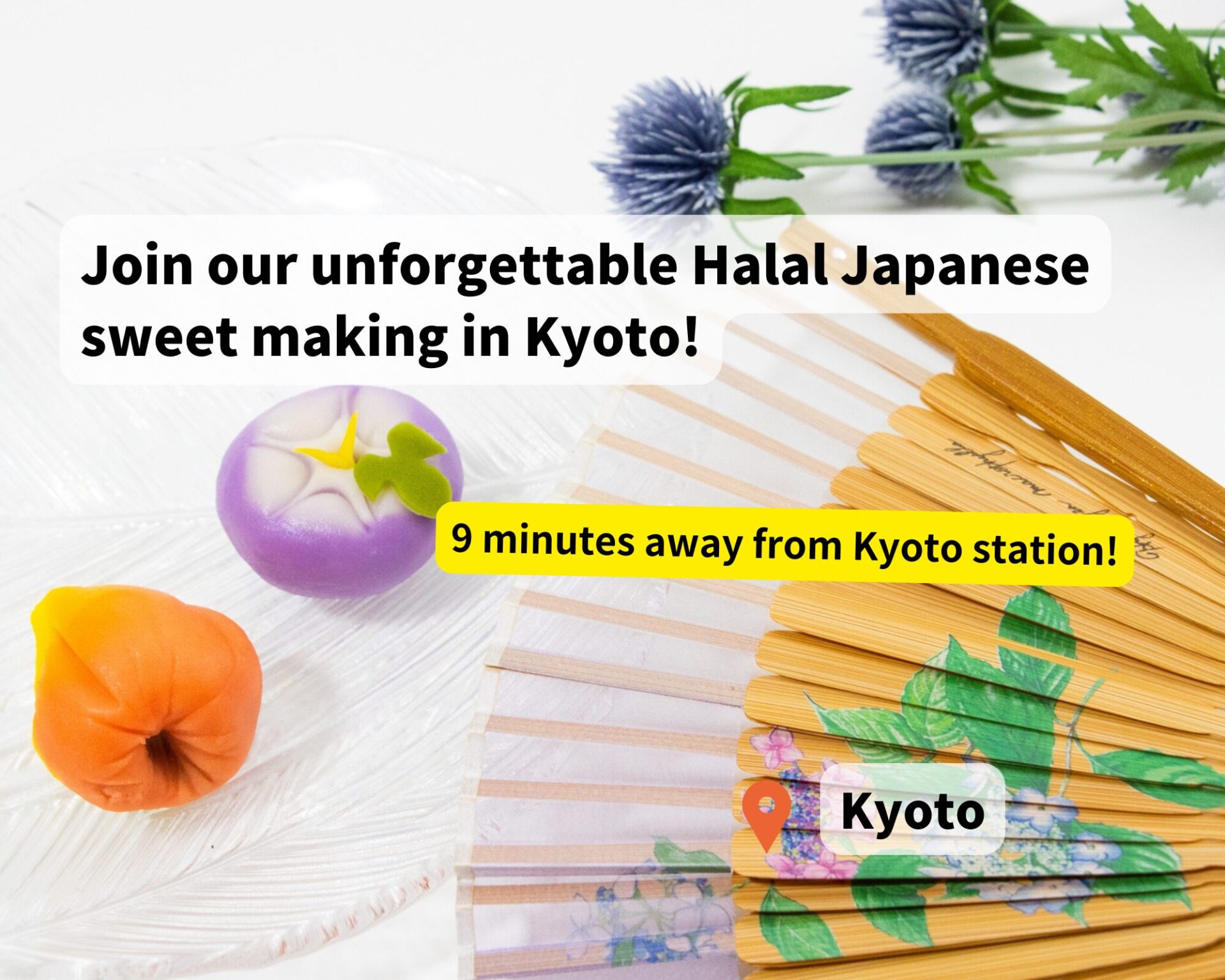 Join our unforgettable Halal Japanese sweet making in Kyoto! | Paulonia